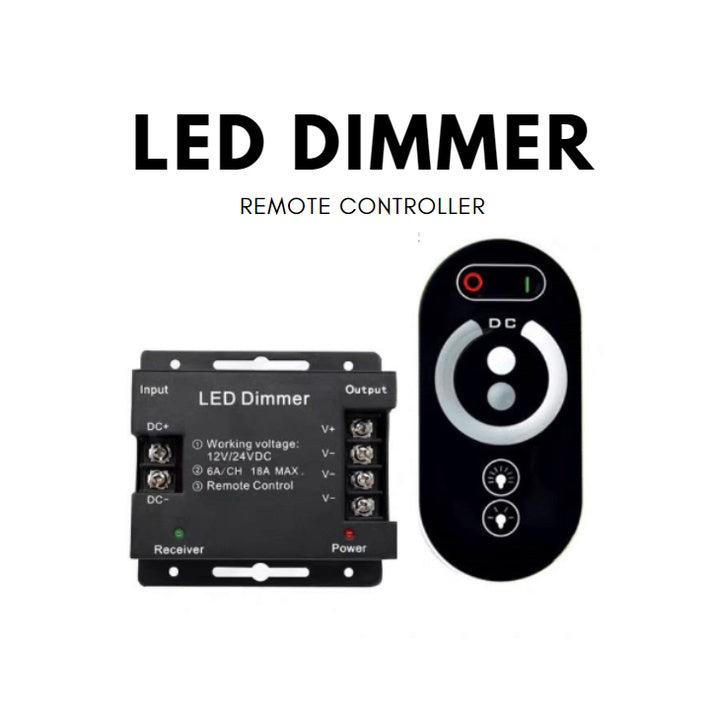 12V 24V LED Dimmable Dimmer Remote Control for strip light 4HOME