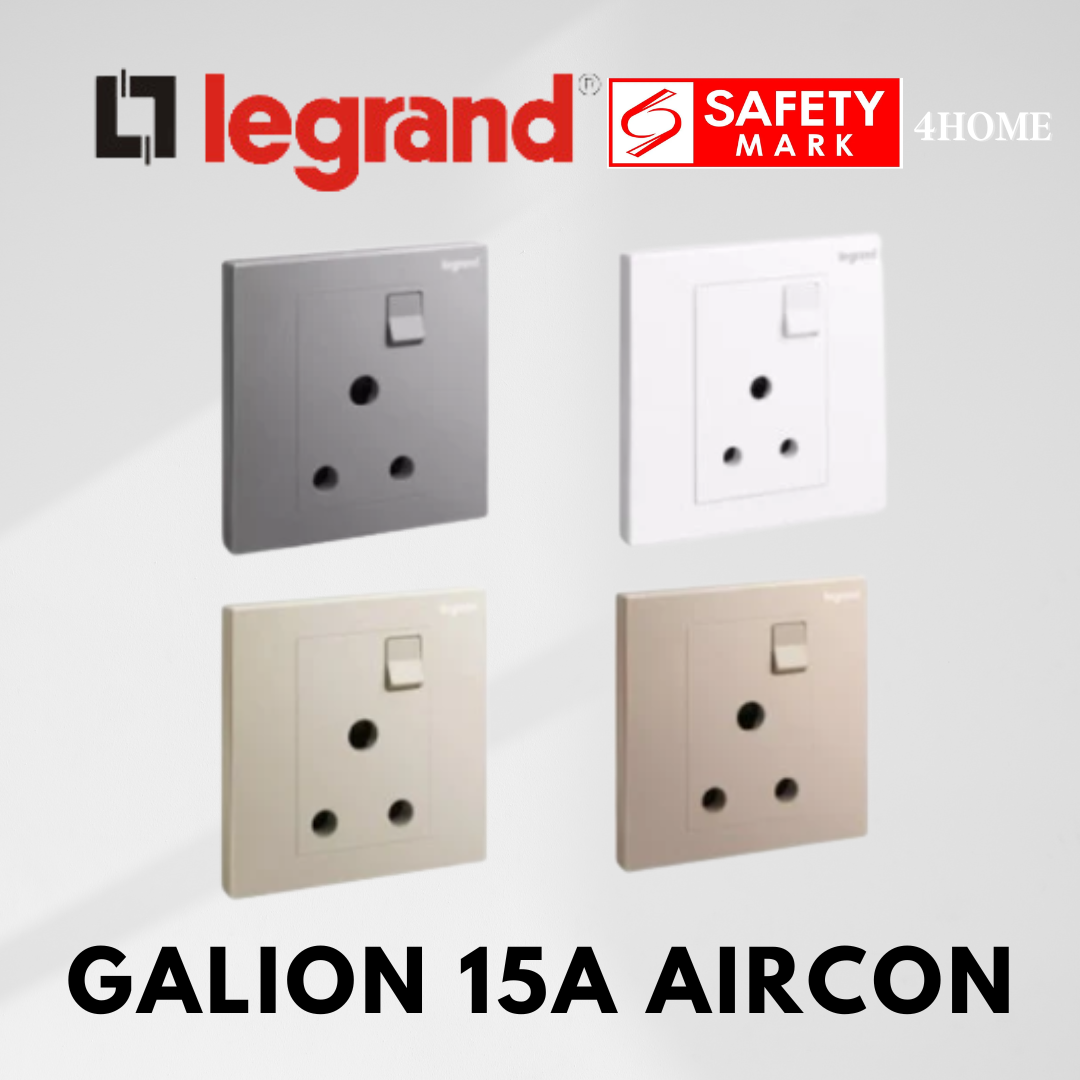 Legrand Galion 15A Aircon Socket (Champagne, Rose Gold, Dark Silver, W ...