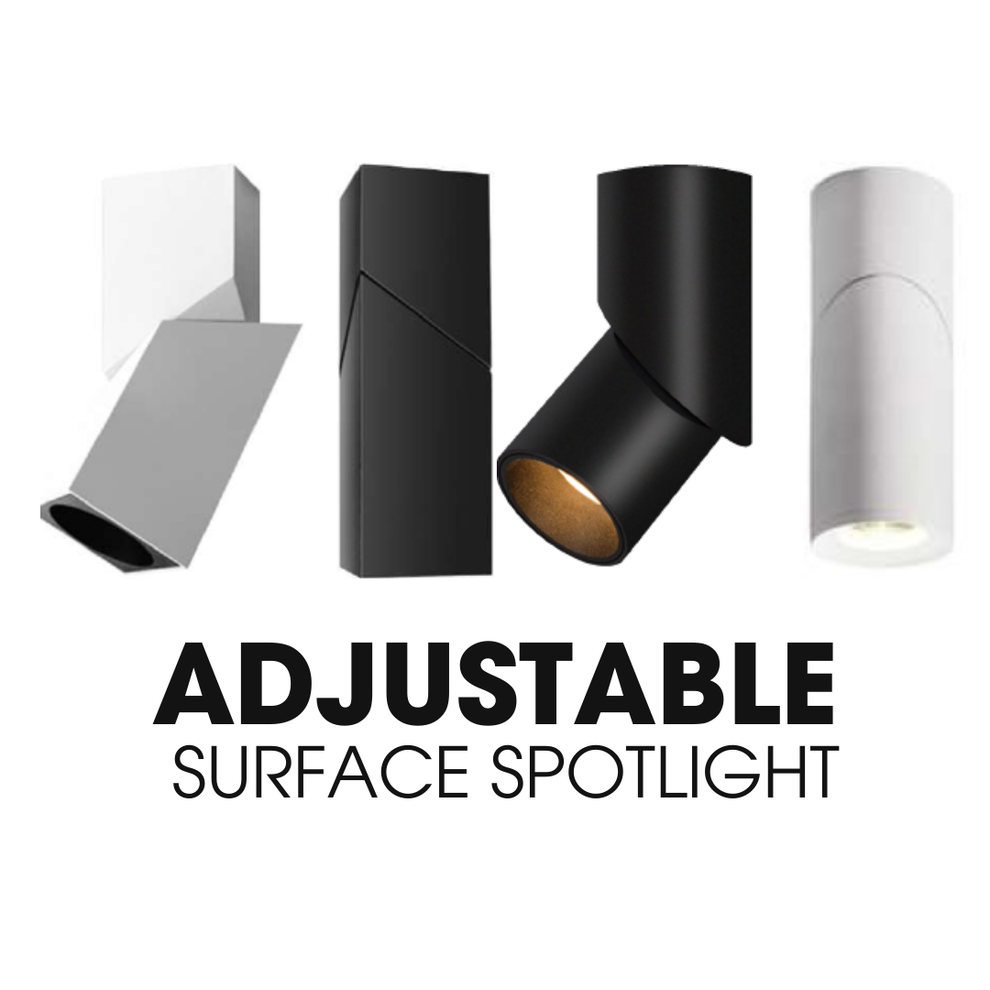 Prism Adjustable led surface spotlight 7W Black White – 4HOME